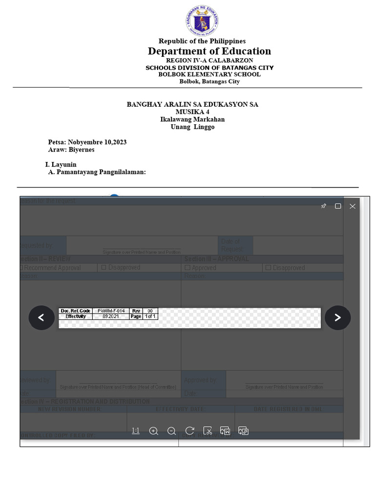 DLP Music 4 q2 Week 1 Day 5 | PDF