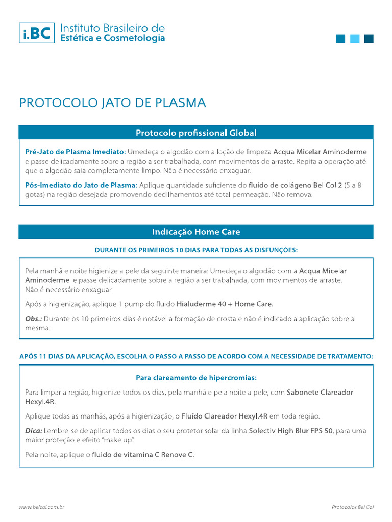 Protocolo Jato de Plasma | PDF