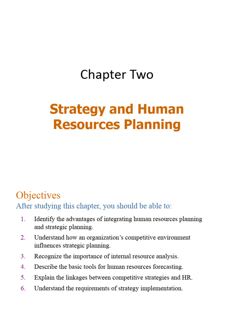 Chapter Two Strategic HRM | PDF | Strategic Management | Human Resources