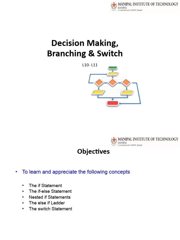 L10-L13-Decision Making, Branching and Looping | PDF