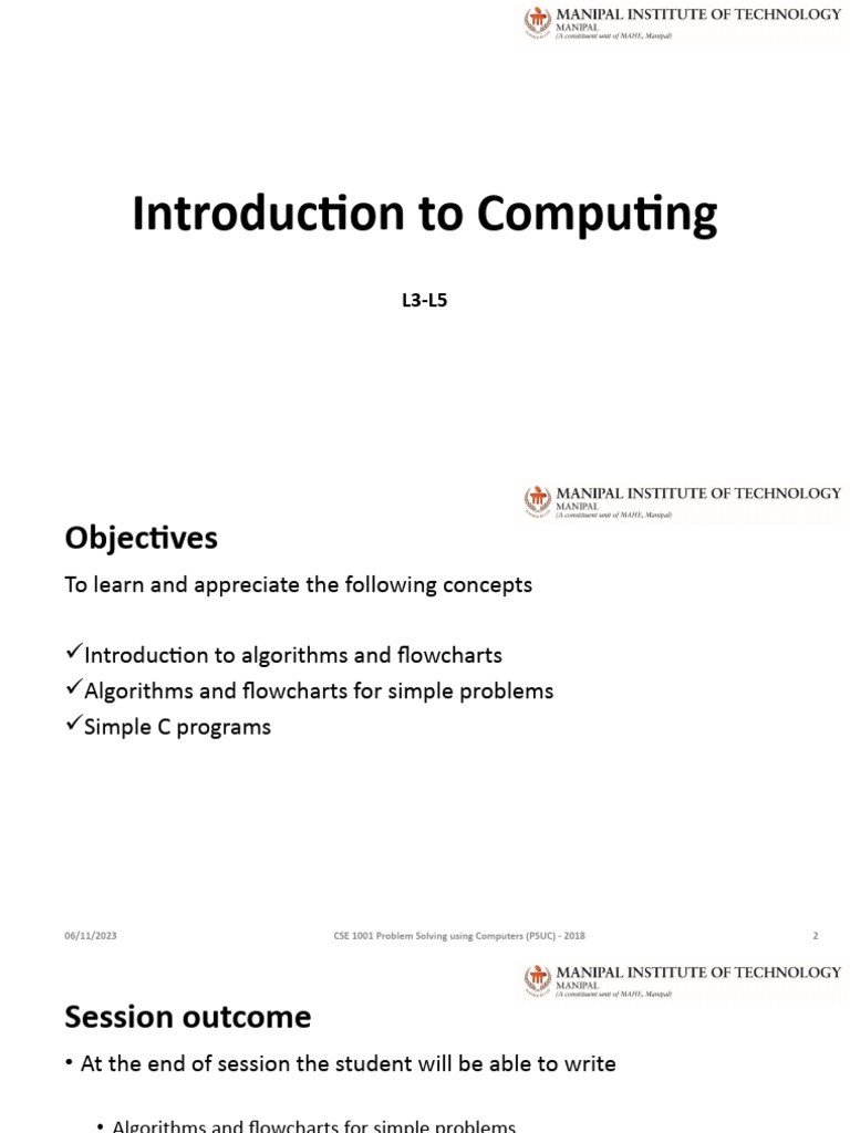 L03-L05 Algorithm, Flowchart | PDF | Algorithms | Applied Mathematics