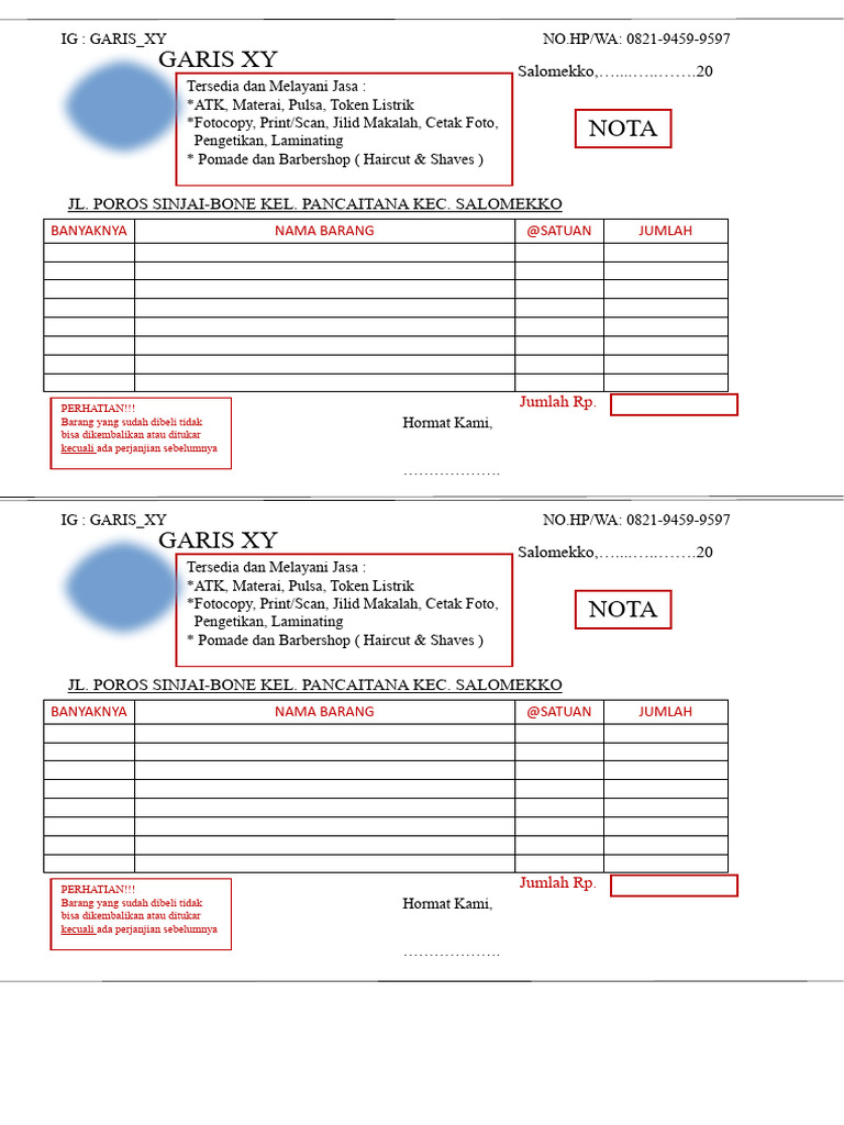Nota Garis - Xy | PDF