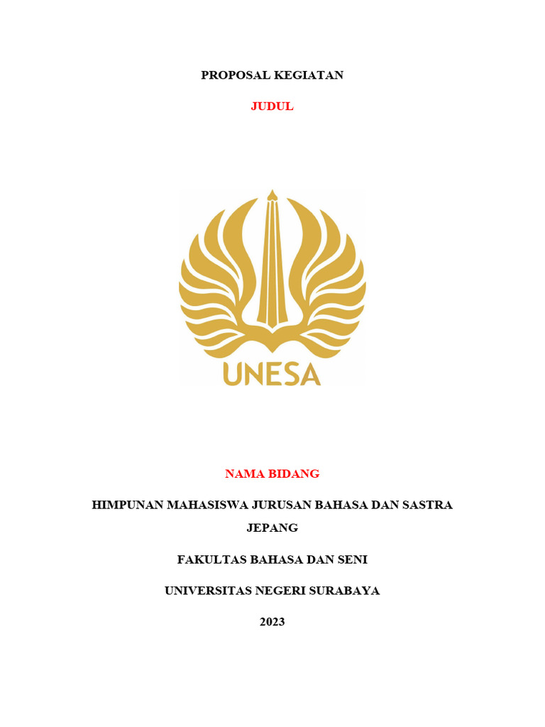 Format Proposal 2023 | PDF