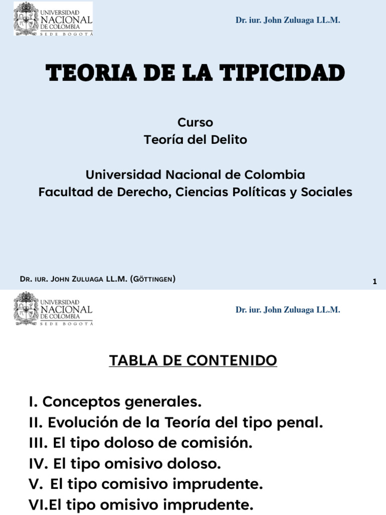 Teoría de La Tipicidad | PDF Teoría de La Tipicidad | PDF