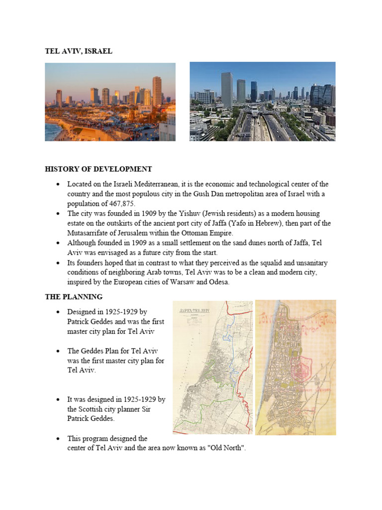 Tel Aviv Geddesian Triad | PDF