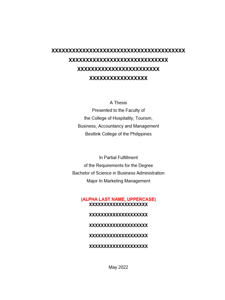 UPDATED Business Research Preliminary Pages | PDF