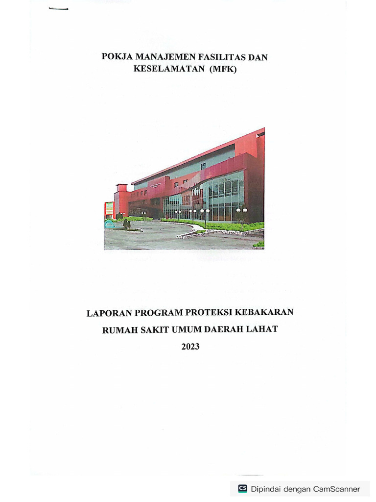 Mfk 6 Ep 4 Laporan Program Proteksi Kebakaran Pdf