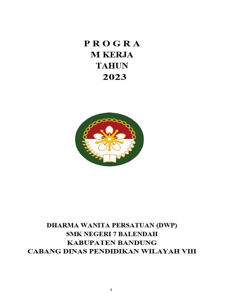 PROGRAM KERJA 2023 | PDF