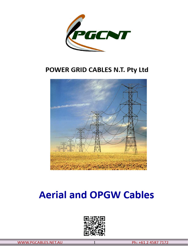 Power Grid Cables: Aerial & OPGW Solutions | PDF