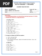 SIP AGC 2022 Class 2 Sample Question Paper | PDF