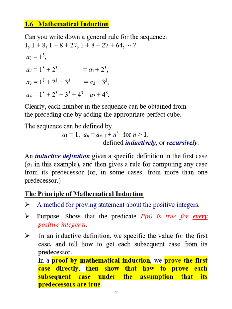 Sim1001 Six1013 Part I Lecture 1 6 N 1 7 2 Pdf Mathematical
