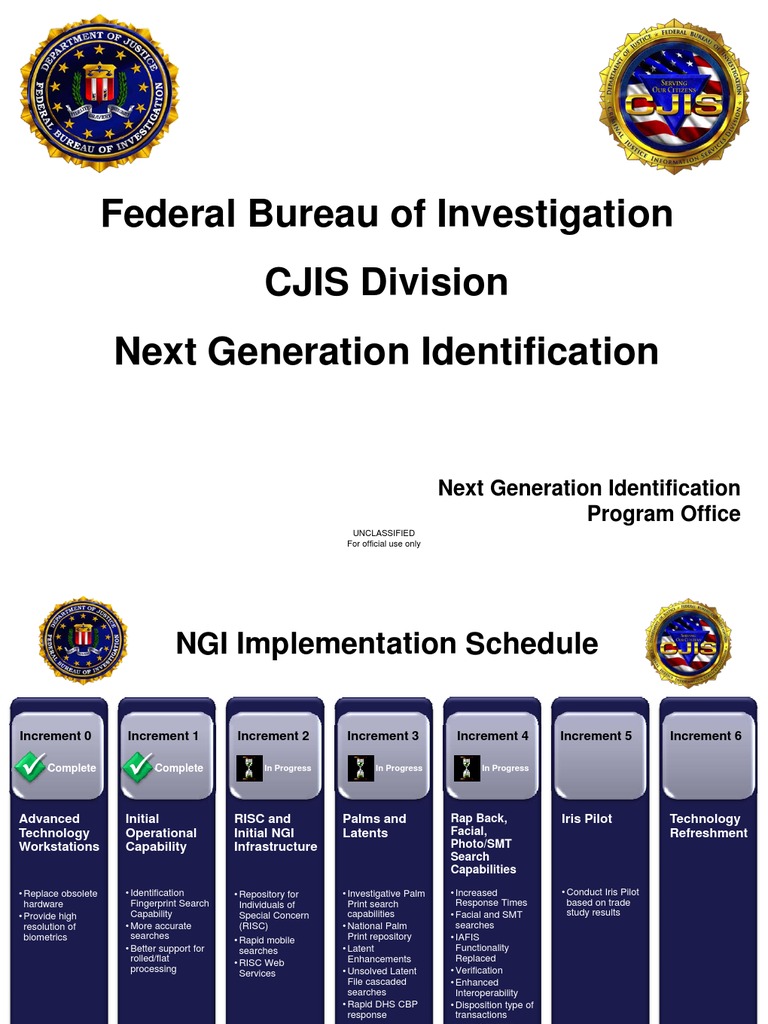 FBI Next Generation ID System Synopsis | PDF | Fingerprint | Federal ...
