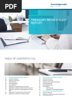 Treasury Audit Checklist Guide | PDF | Audit | Regulatory Compliance