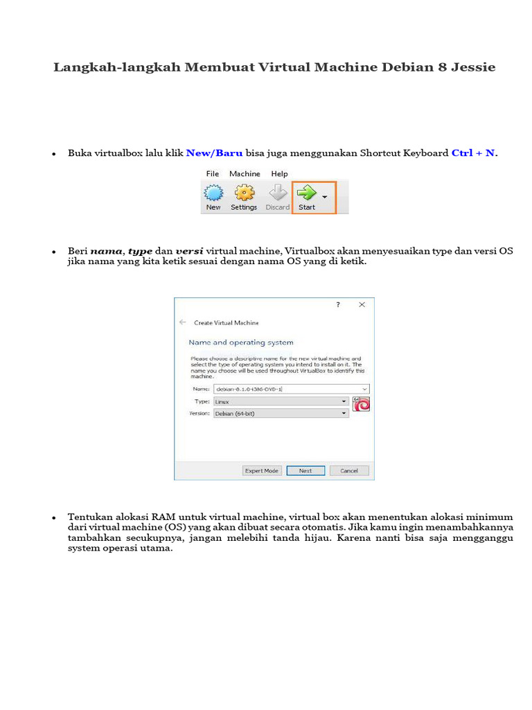 Langkah-Langkah Instalsi Debian | PDF Langkah-Langkah Instalsi Debian | PDF