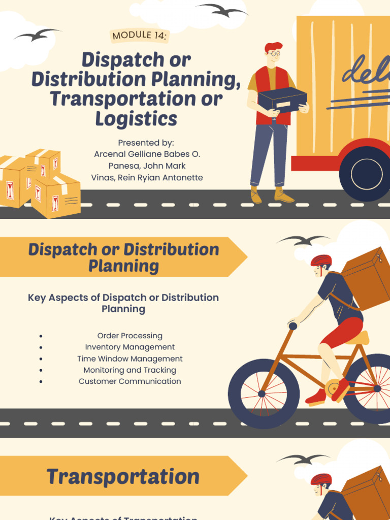GROUP 10 - Module-14 - Dispatch-or-Distribution-Planning-Transportation ...