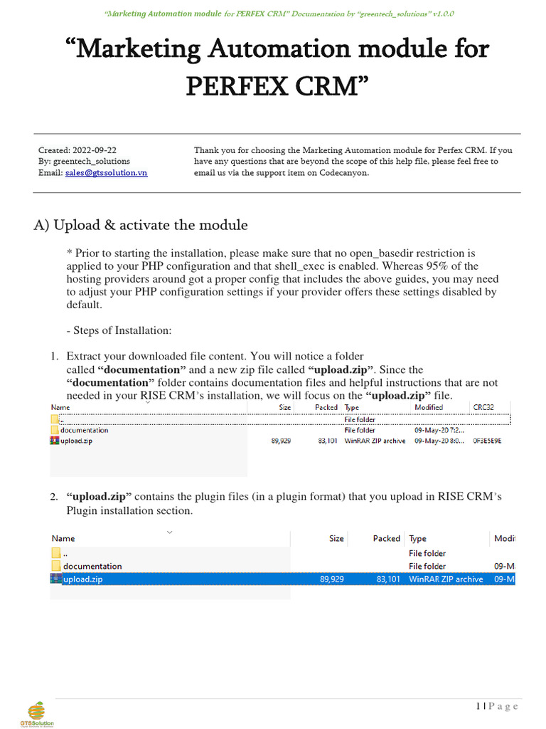 Marketing Automation for Perfex CRM Guide | PDF | Customer Relationship ...