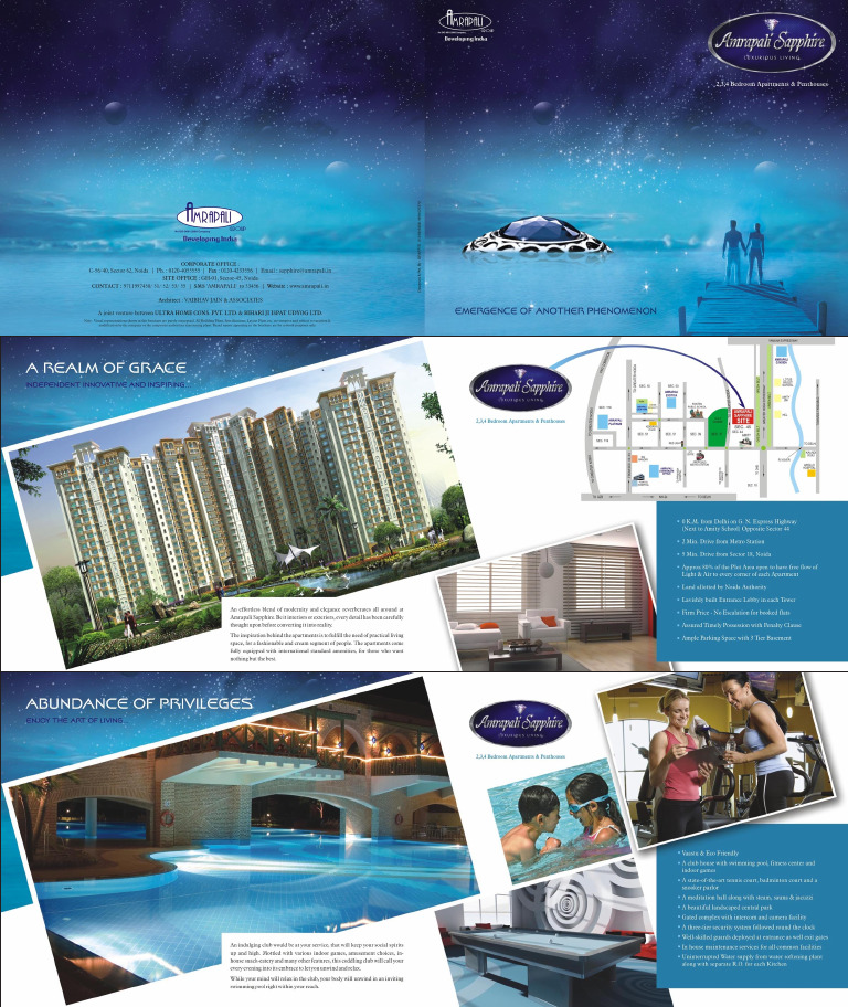 Amrapali Sapphire Brochure | PDF