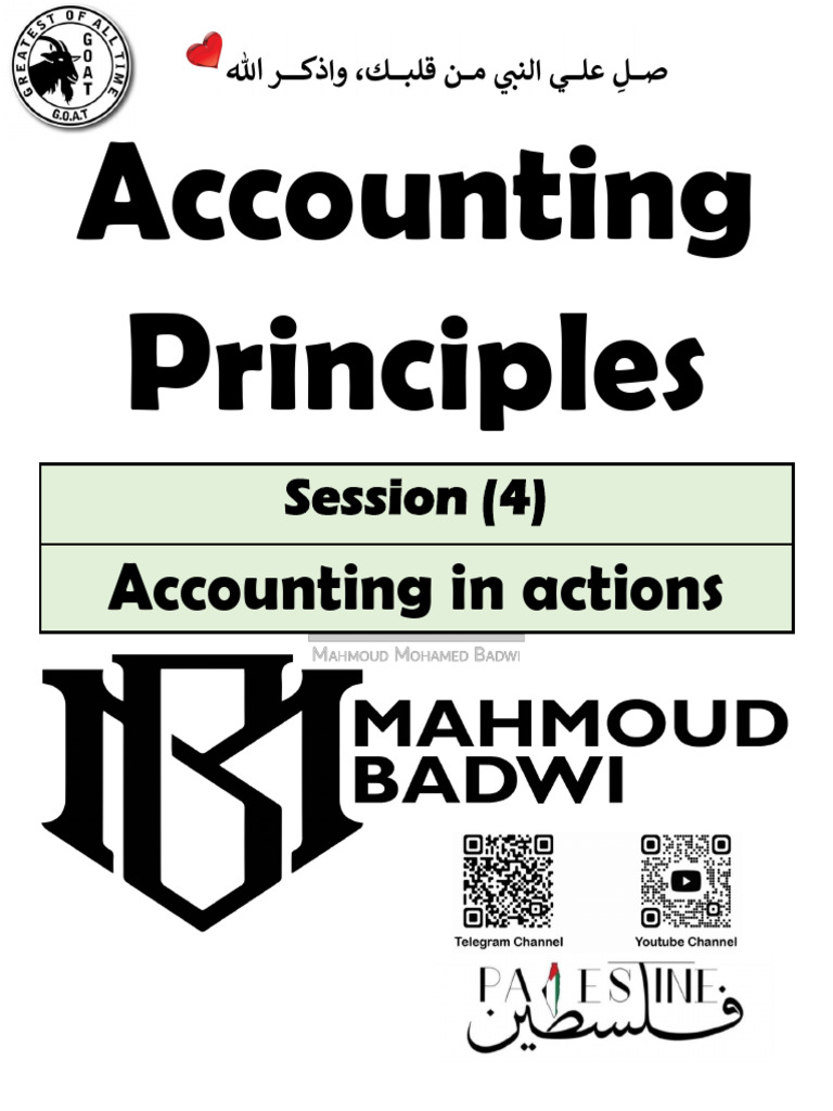 4 - Accounting Principles - Chapter (1) Accounting in Actions | PDF