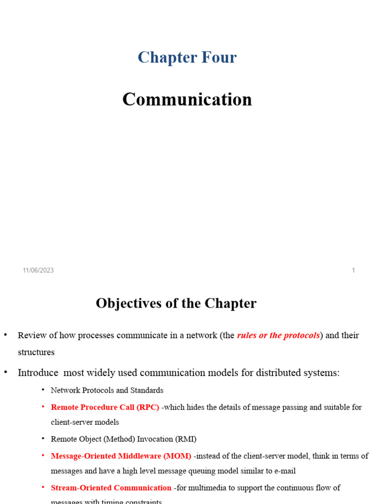 Chapter 4-Communication | PDF | Web Service | Soap
