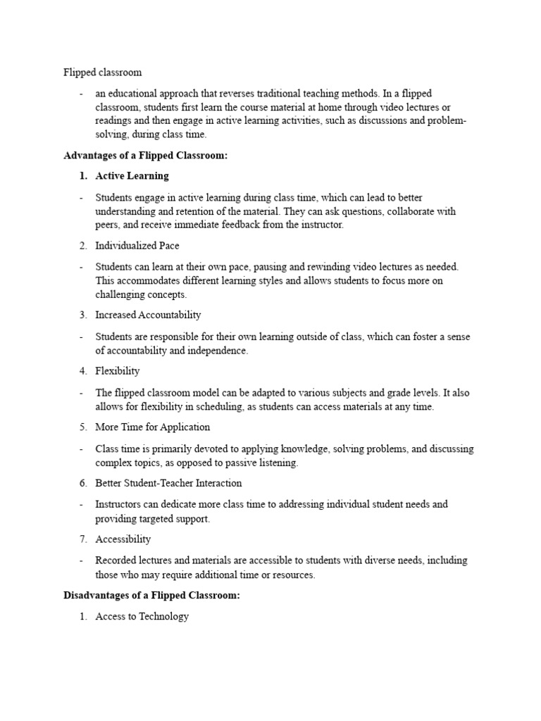 Flipped Classroom Report | PDF