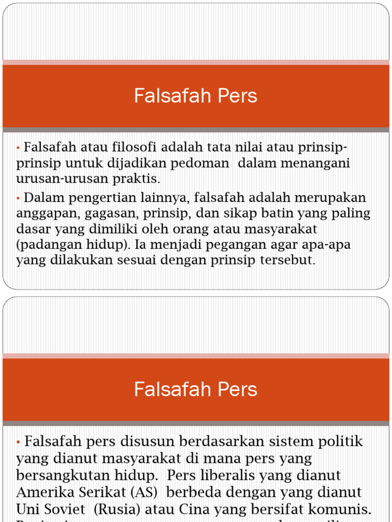 Falsafah pers PDF | PDF
