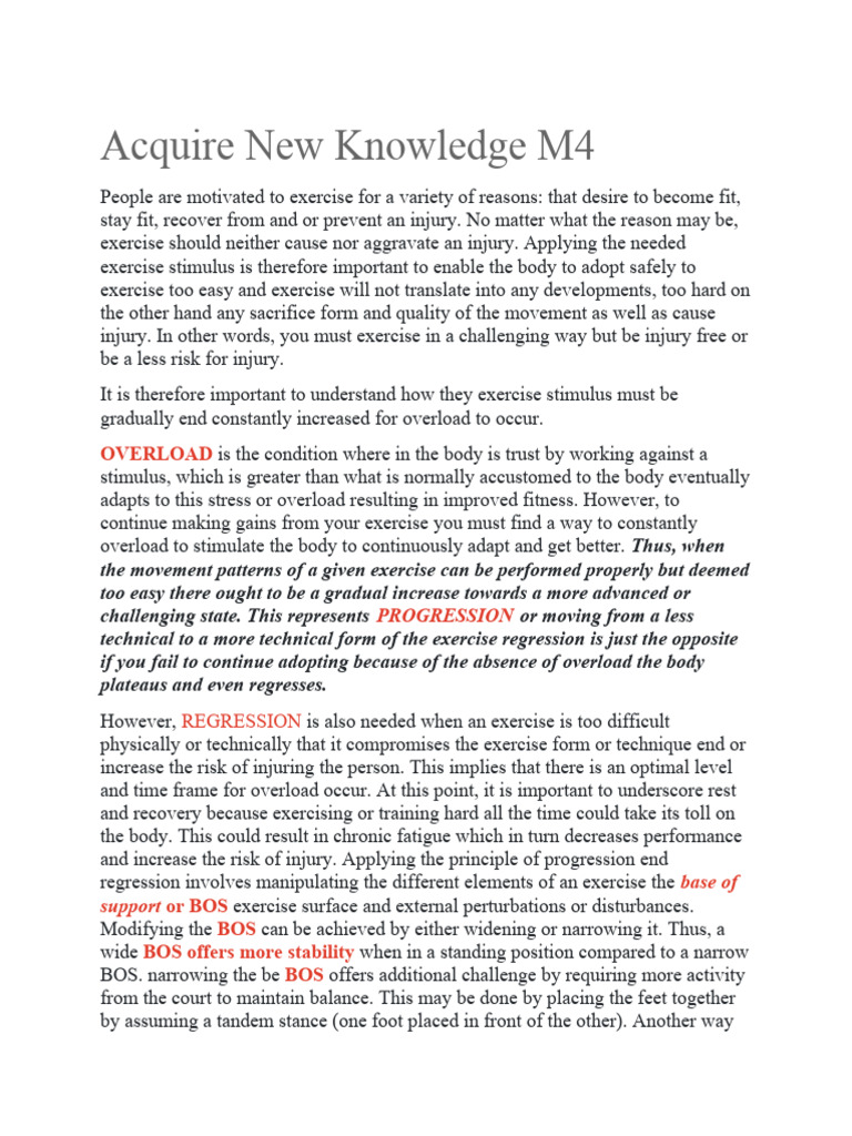 PATHfit1 - m4 | PDF | Balance (Ability)