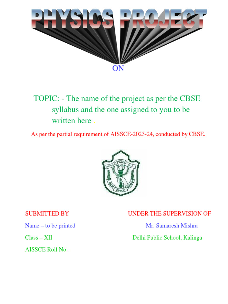 SM Sample Project Report 2023-24 | PDF