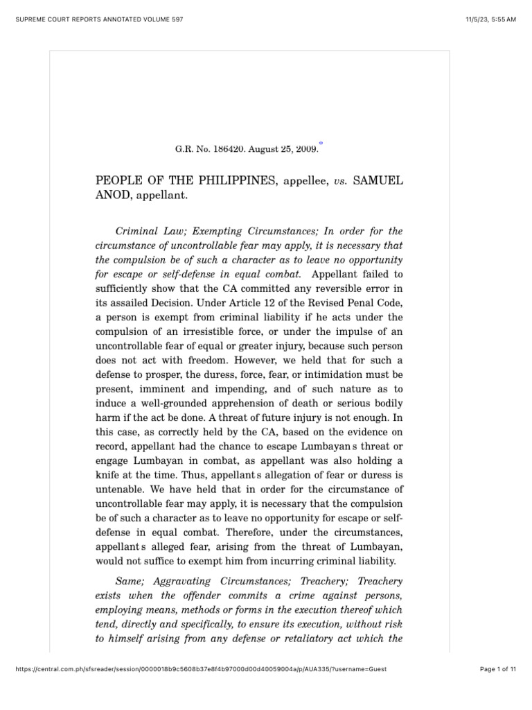 Escra-People vs. Anod | Download Free PDF | Murder | Capital Punishment