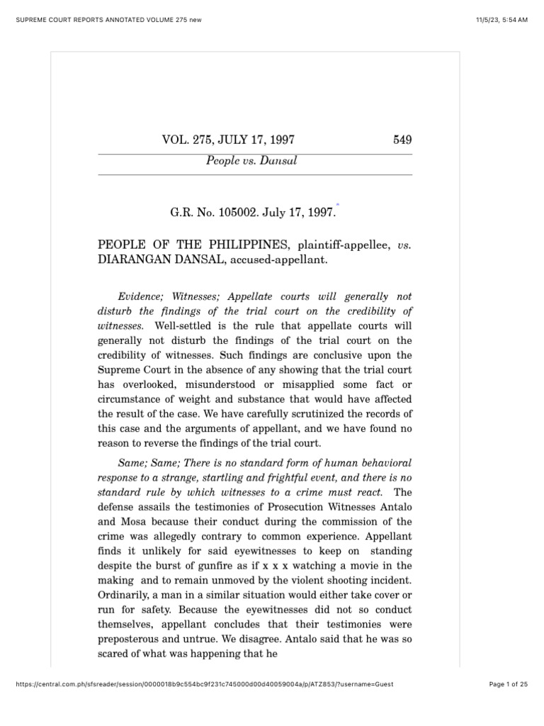 Escra-People vs. Dansal | PDF