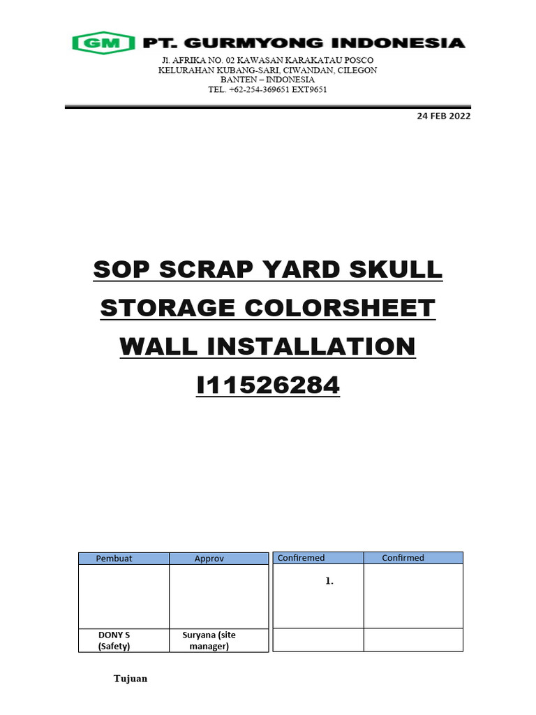 Sop 2022 | PDF