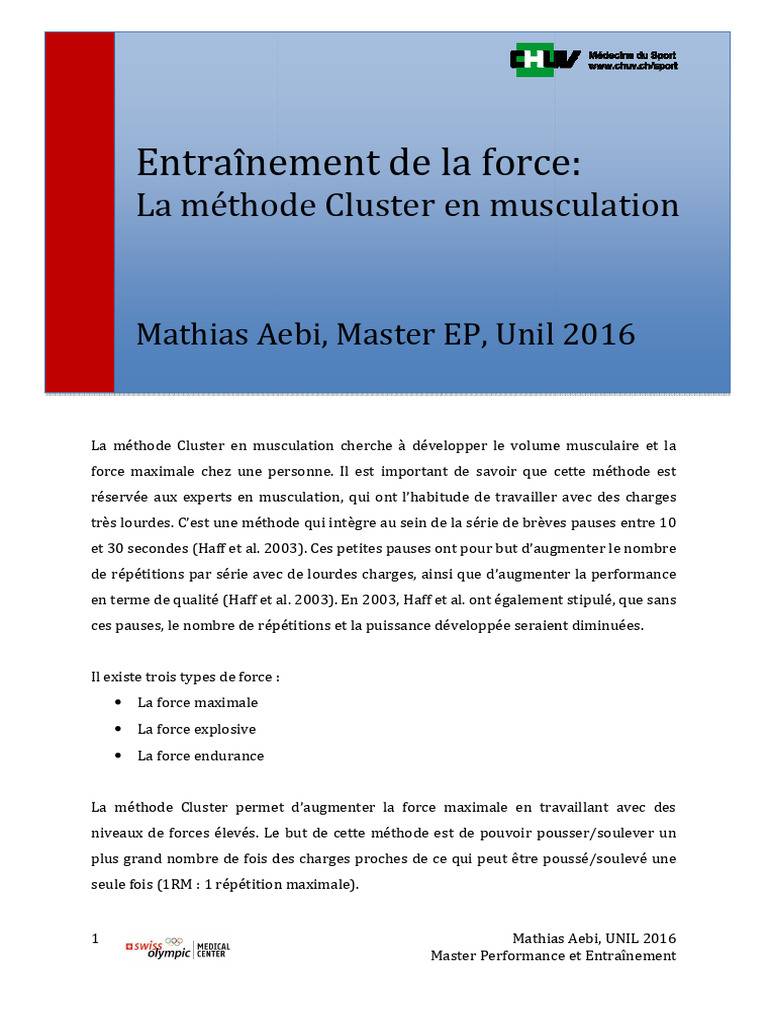 Méthode Cluster | PDF