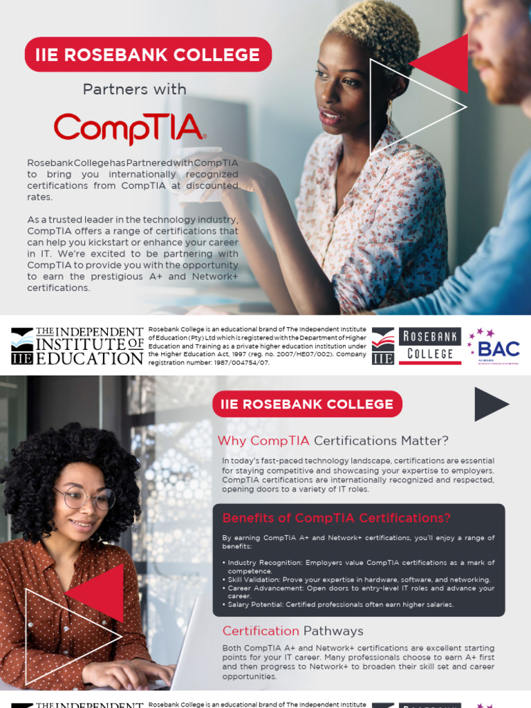 international-certifications-comptia | PDF | Comp Tia | Educational ...