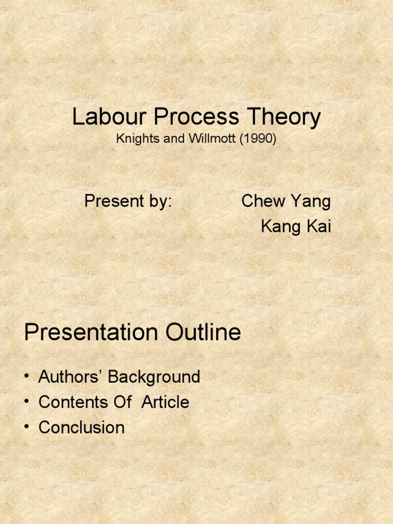 S05b - Labour Process Theory | Sociological Theories | Materialism