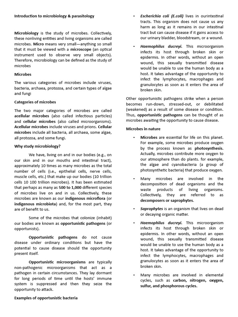 Module 1 - 2 Microbiology and Parasitology | PDF | Microorganism ... Module 1 - 2 Microbiology and Parasitology | PDF | Microorganism ...