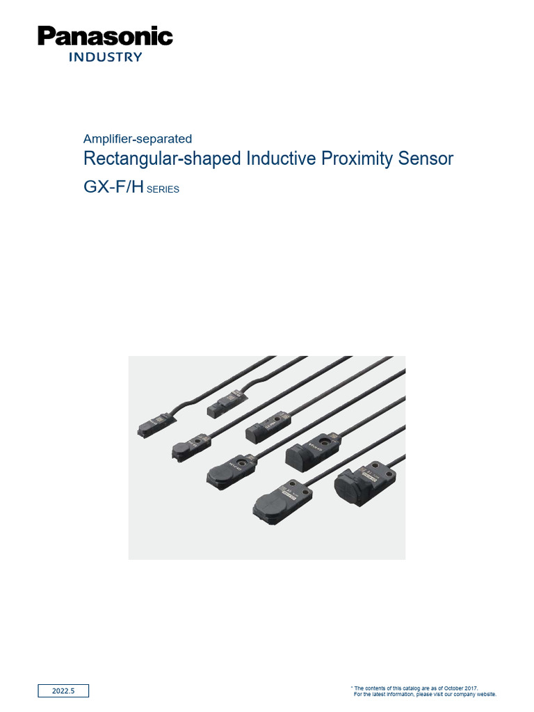 Rectangular-Shaped Inductive Proximity Sensor: GX-F/H | PDF