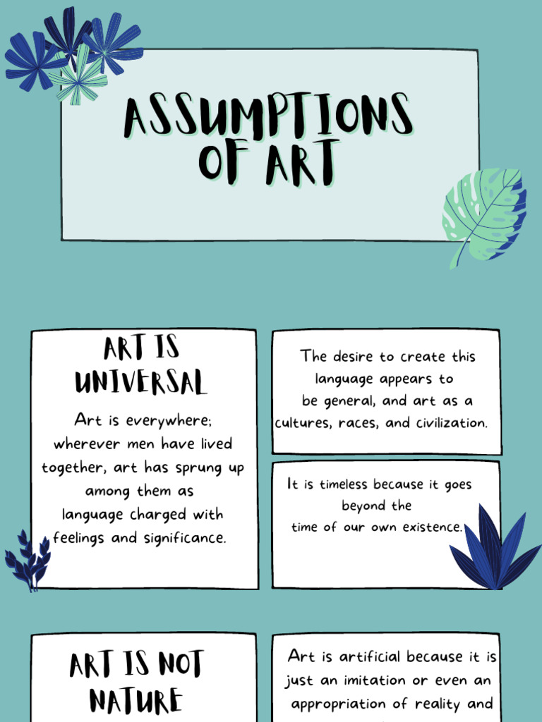 Assumptions of Art | PDF | Design | The Arts