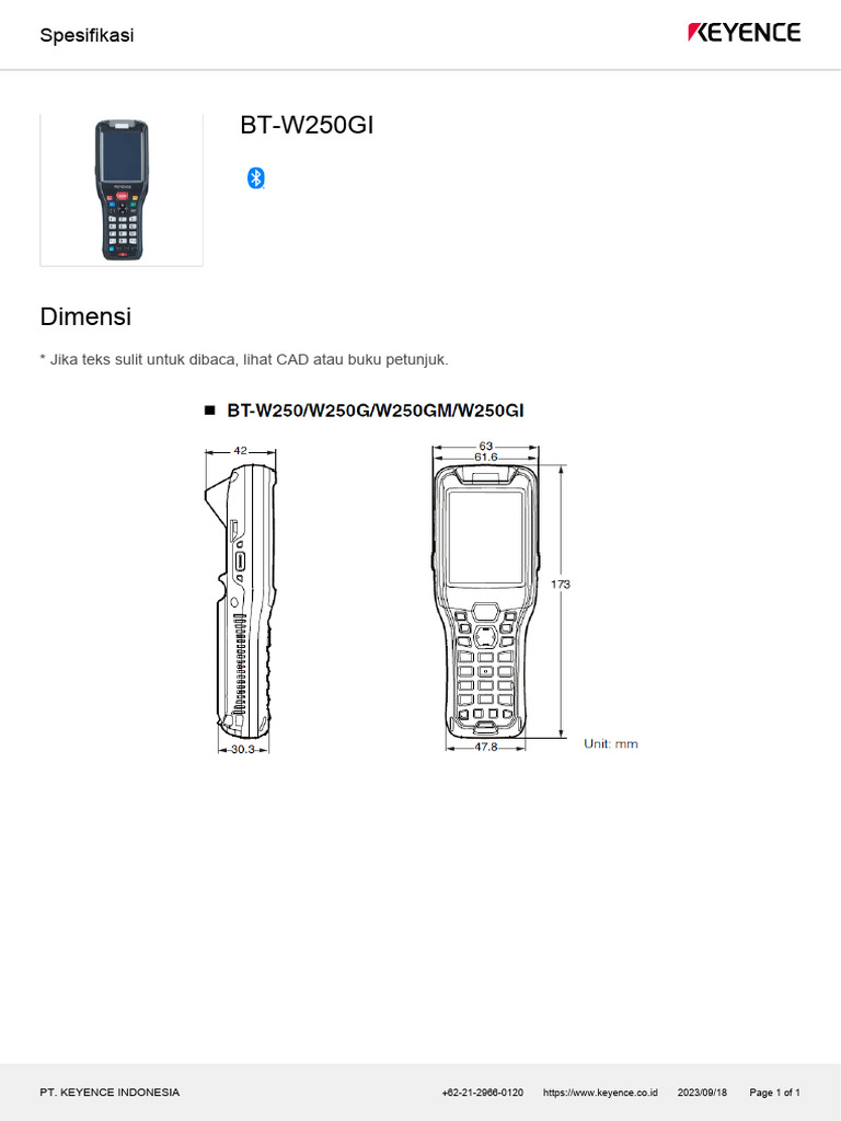 BT W250GI - Datasheet 2 | PDF