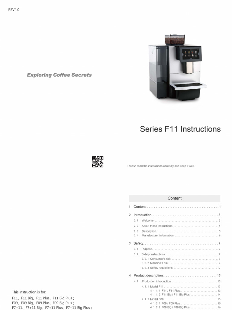 DR Coffee F12 Manual | PDF