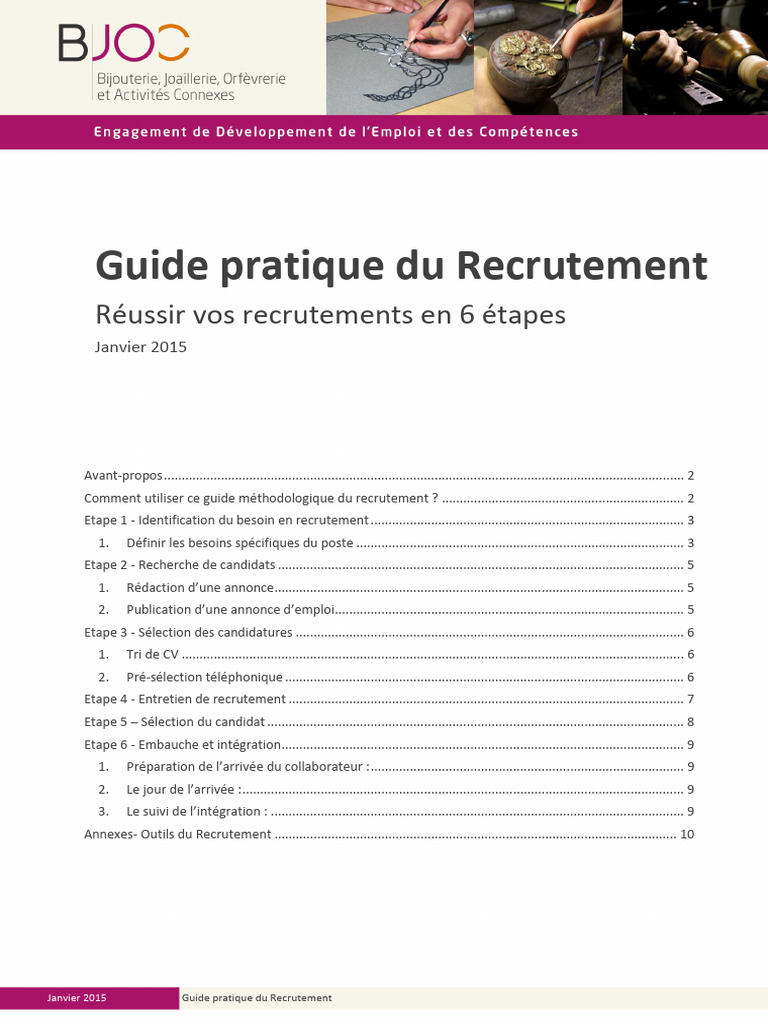 Guide Pratique Recrutement | PDF