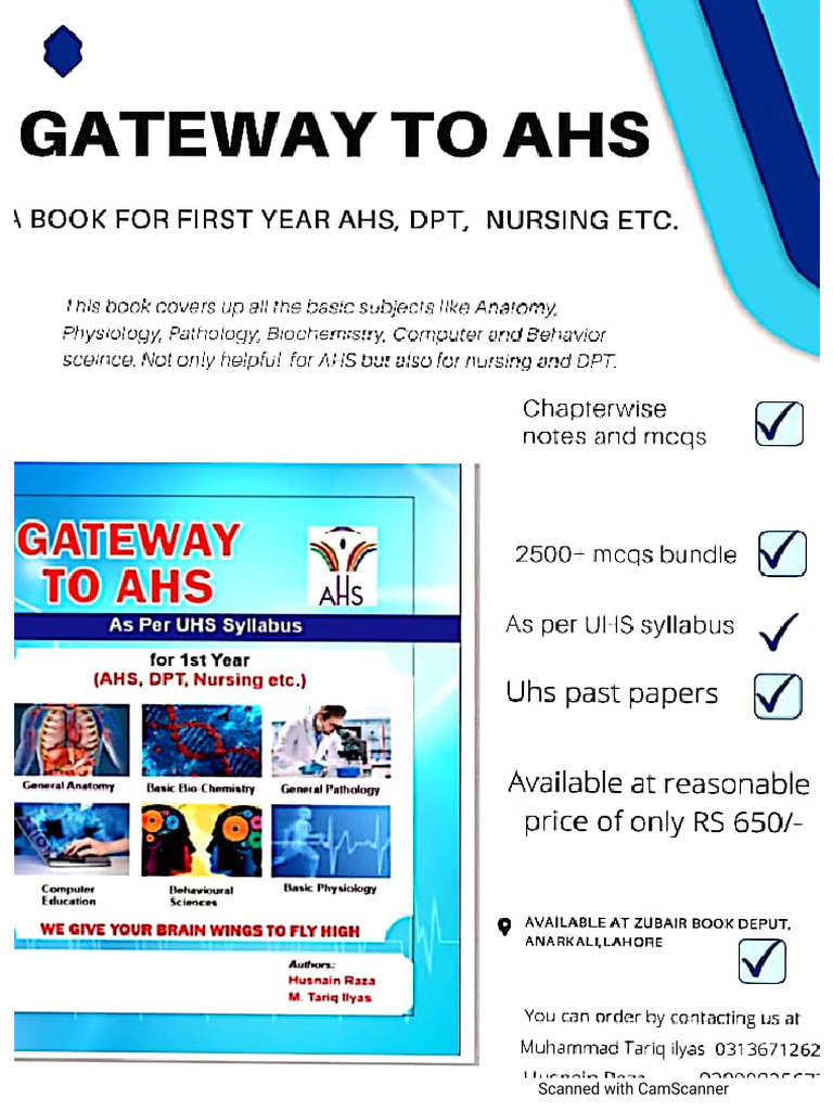 Gateway To Ahs (Physiology MCQS) | PDF