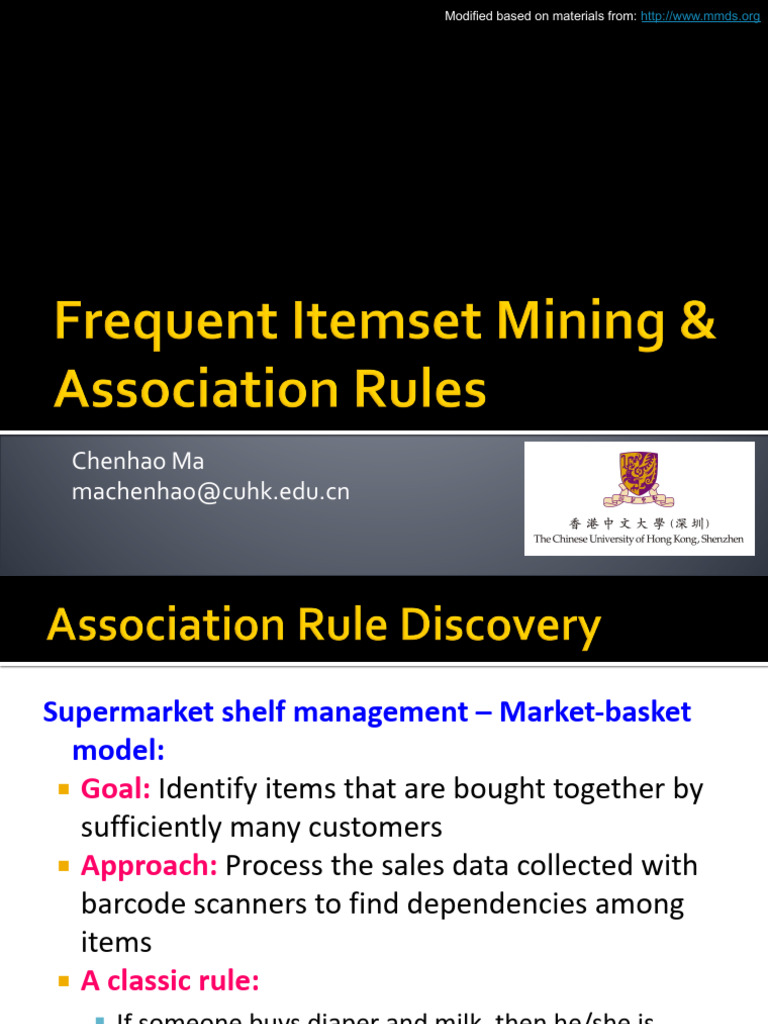 ch03 Assocrules | PDF