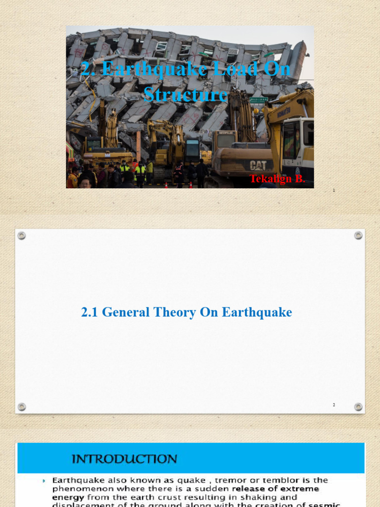 Chapter 2 Earthquake Load | PDF