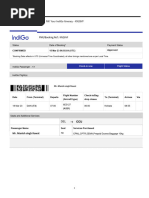IndiGo Flight Itinerary Confirmation | PDF | Identity Document | Airport