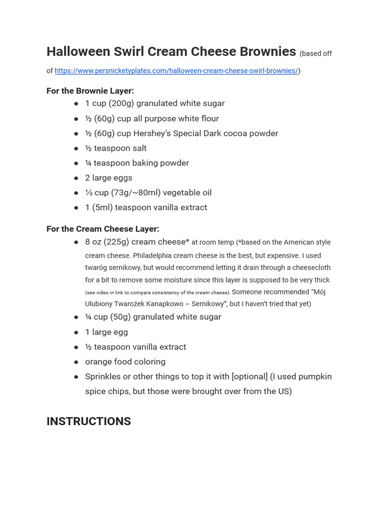 Brownie and Cookie Recipes | PDF | Baking | Brown Sugar