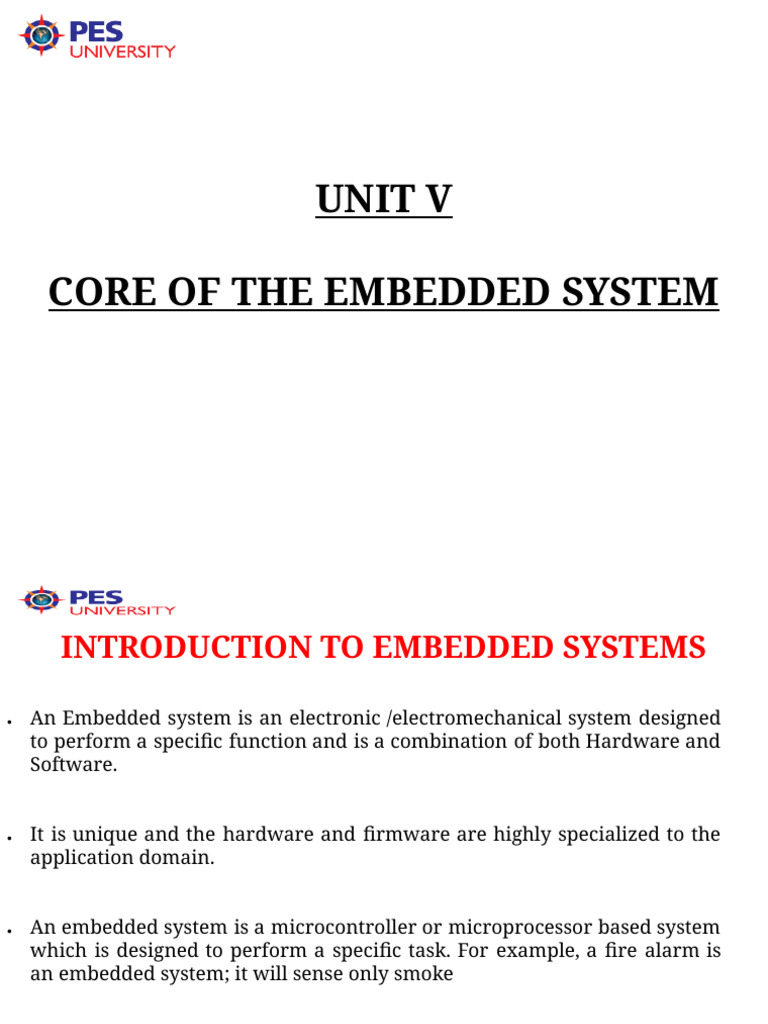 EPD-Unit-5-Embedded Systems | PDF