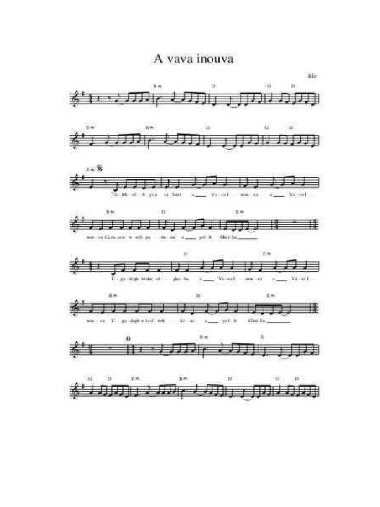 A Vava Inouva | PDF