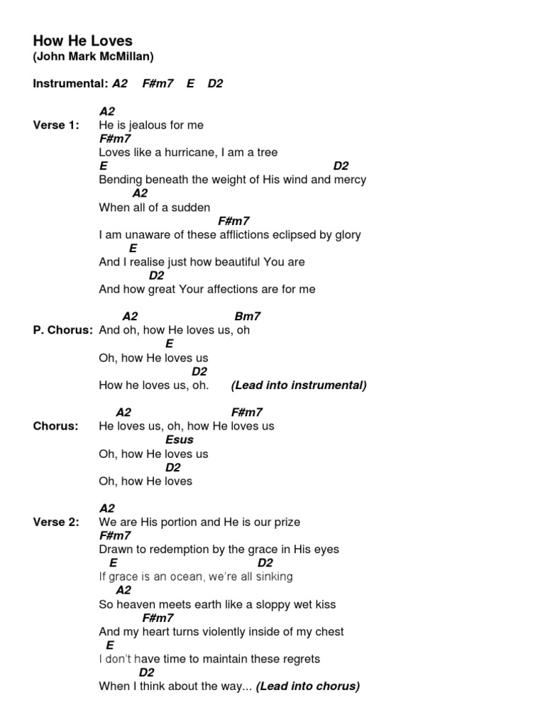 How He Loves (A) | PDF