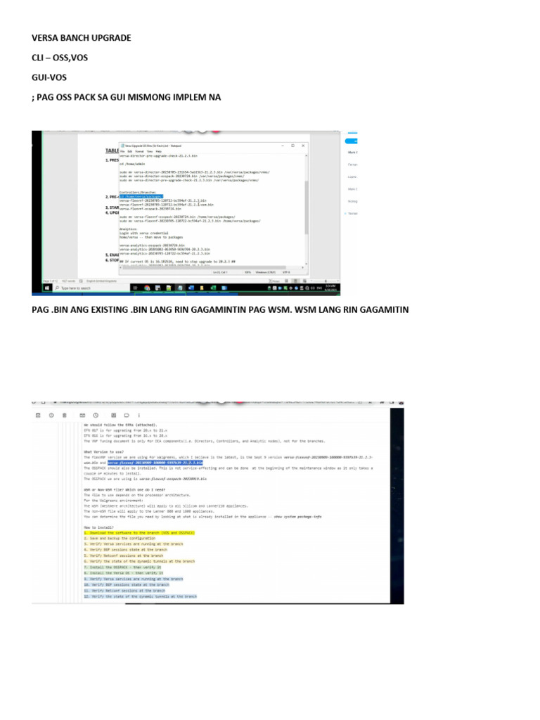 Versa Banch Upgrade Pdf