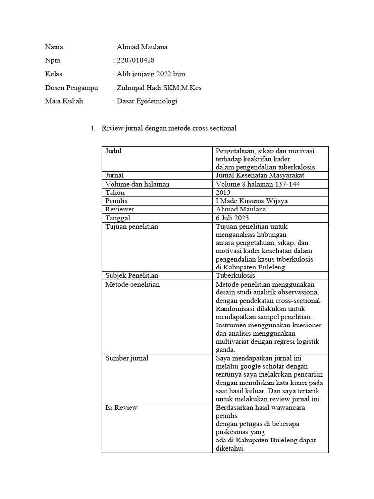 Ahmd Maulana Epid | PDF
