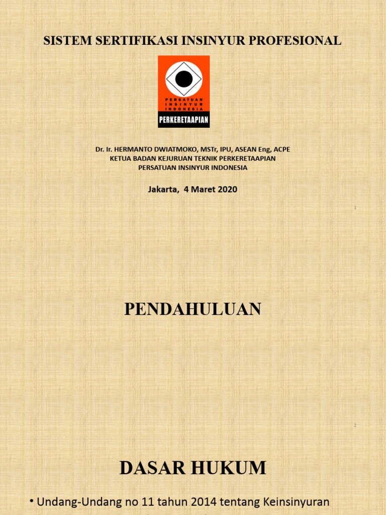 Sistem Sertifikasi Insinyur Profesional | PDF
